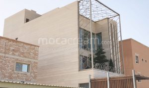 Villa projects in Kuwait with Moca Cream limestone cladding. Nuzha ...